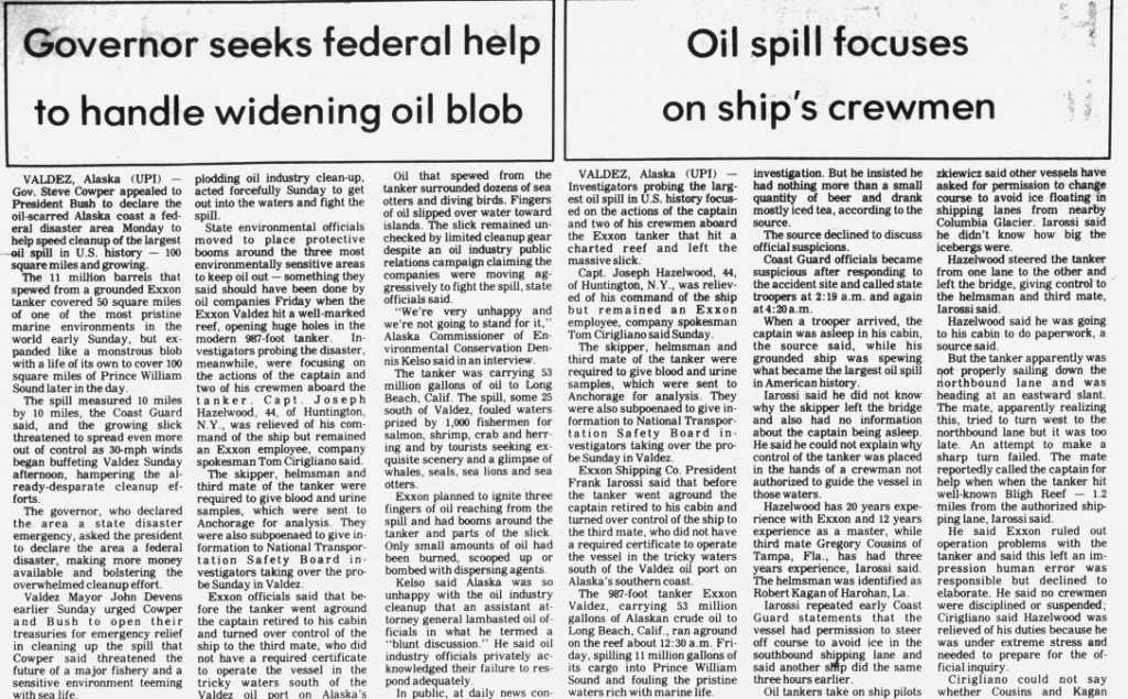 This Day In History: March 24th, 1989 - The Exxon Valdez- Advantage ...
