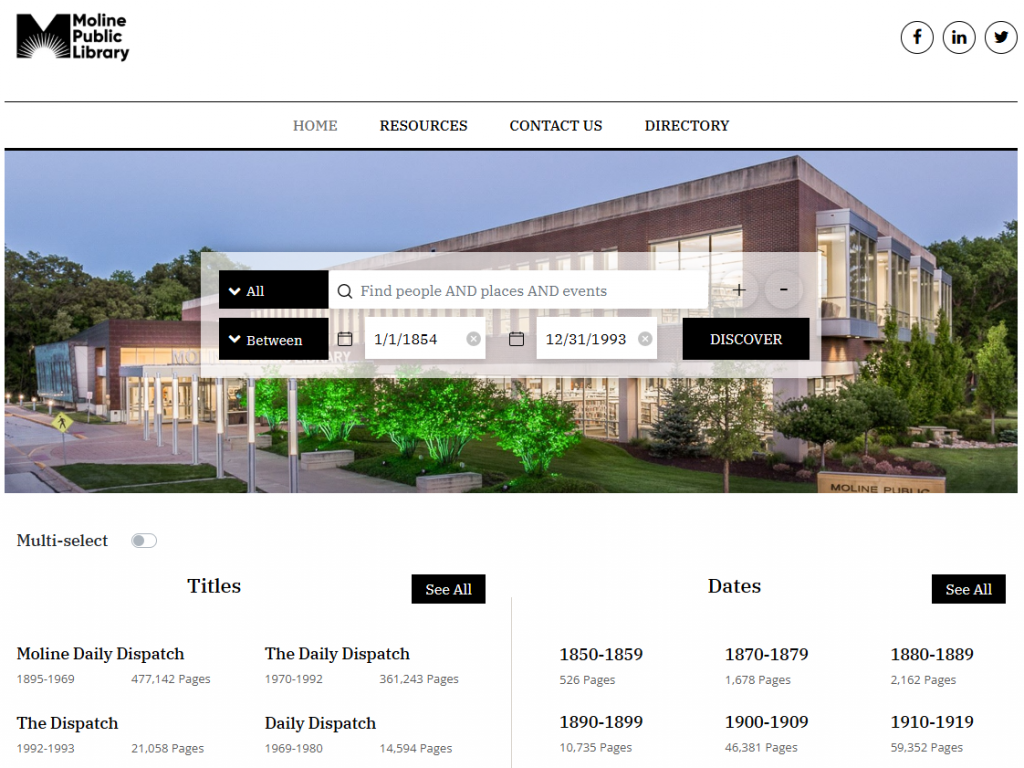 Spotlight: Moline Public Library (Illinois) - Advantage Archives